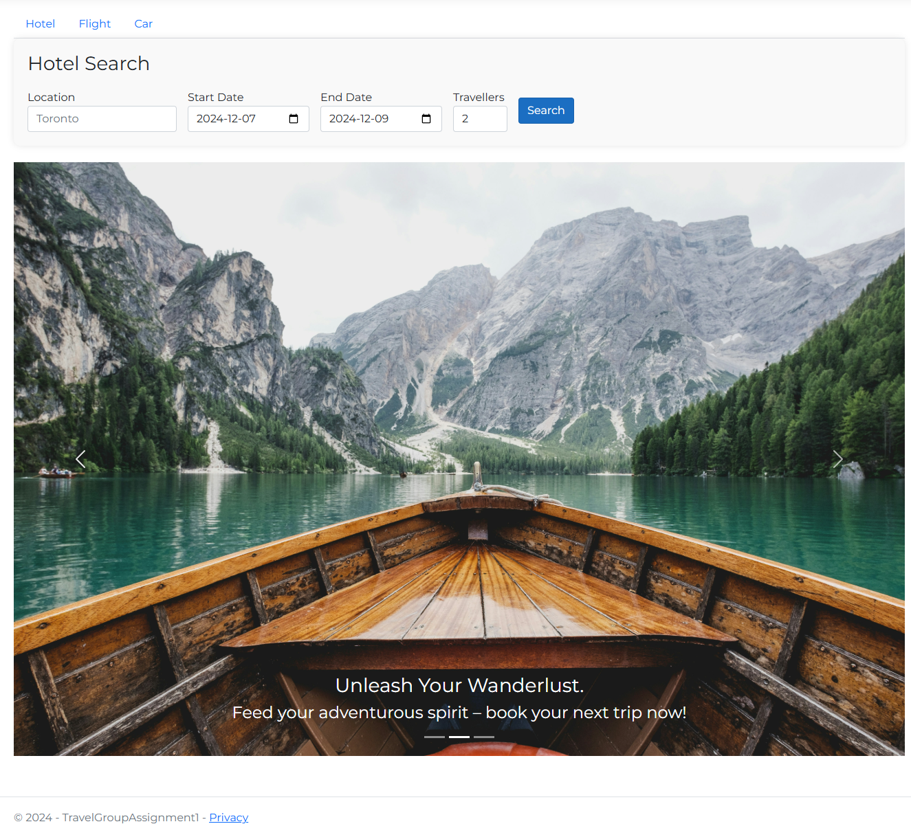 Travel E-Commerce | Chau Minh Truong
